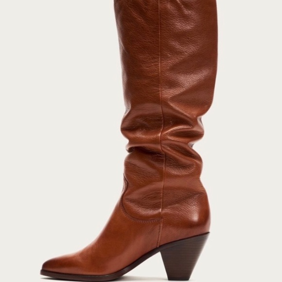 Frye | Shoes | Frye Leather Lina Slouch Saddle Boots | Poshmark